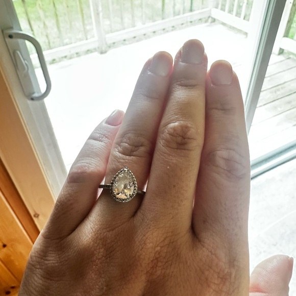 Pandora | Jewelry | Pandora Pear Shape Ring Size 8 | Poshmark